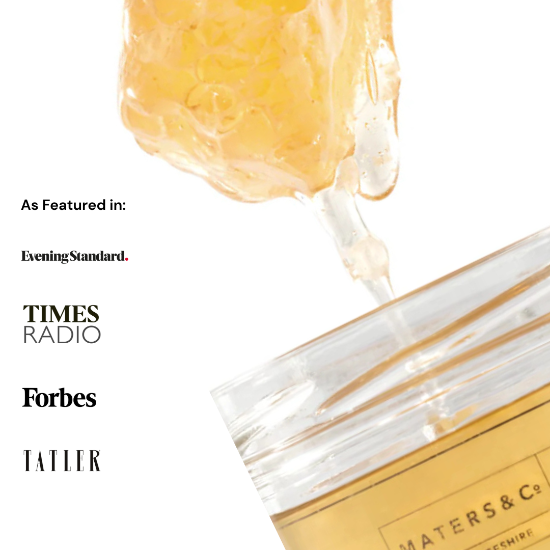 British Starflower (Borage) Honeycomb in Honey Jar – Maters & Co